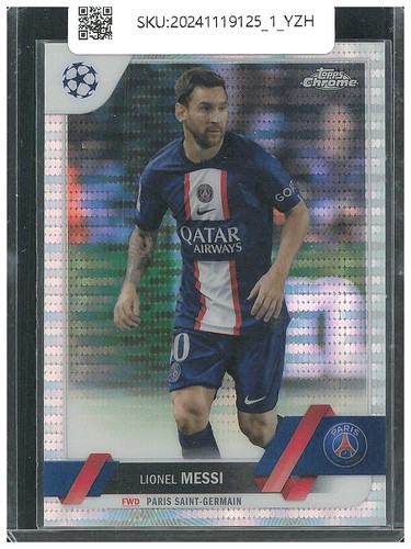 2022 Topps Topps Chrome UEFA Champions League Lionel Messi Pulsar ...