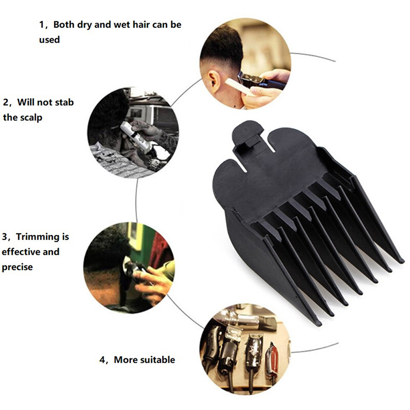8pcs Barber Styling Comb Sets Clipper Hair Limit Comb Trimmer ...