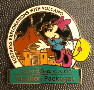 Disney pin 59670 Minnie Mouse Tokyo Vacation Packates Volcano ...