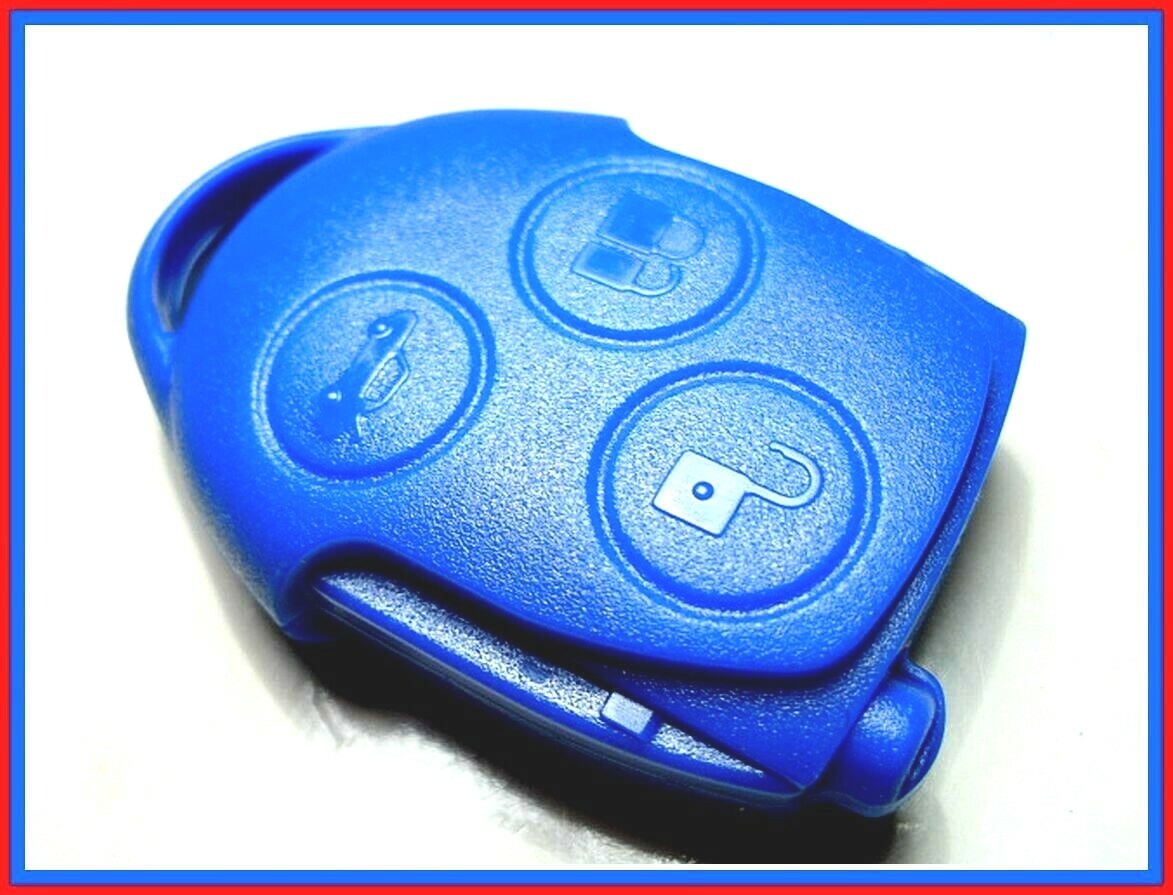 NEW 3 BUTTON BLUE KEY FOB REMOTE for FORD TRANSIT MK7, 433Mhz, 4D63 80 ...