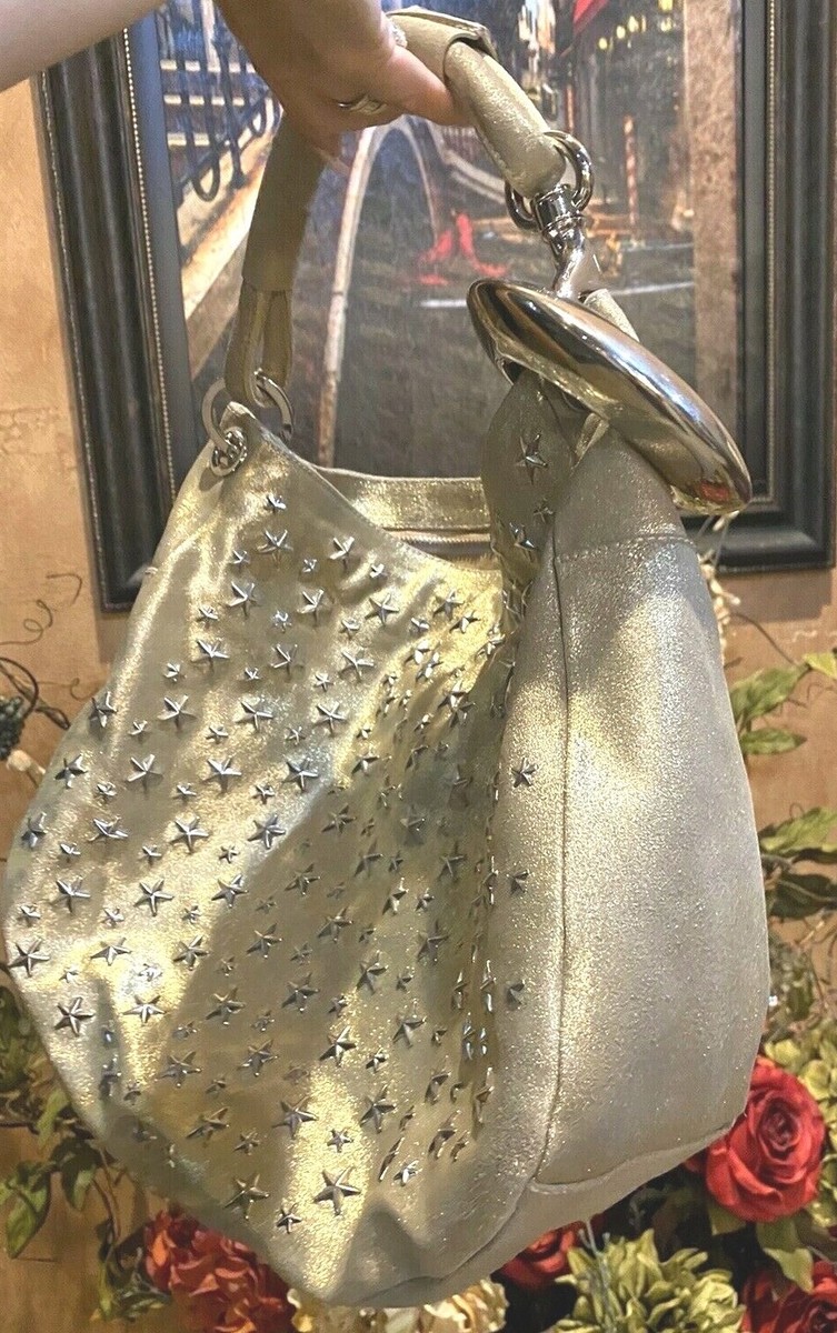 Jimmy Choo Gold Star Studded Handbag | eBay Jimmy Choo Gold Star Studded Handbag | eBay