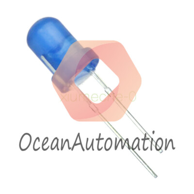 50Pcs LED DIFFUSED F5 5MM BLUE COLOR BLUE LIGHT Super Bright Bulb Lamp ...