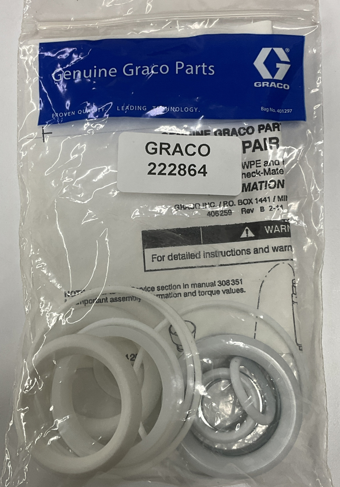 Graco Pump Repair Kit 222864 for sale online | eBay
