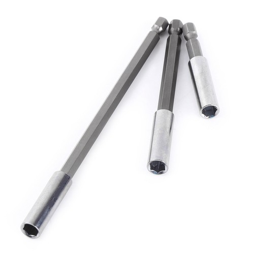 3pcs Electrical Drill Screwdriver Extension Bar Magnetic Bits Holder 1/ ...