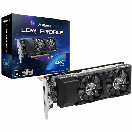 Asrock 278746 Vcx A380 Lp 6g Intel Arc A380 Low Profile 6gb Gddr6 96 ...