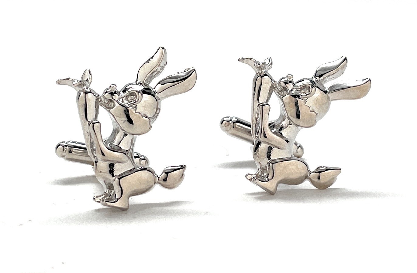 Easter Bunny Cufflinks Silver Peter Rabbit 3D Design Cuff Links | eBay