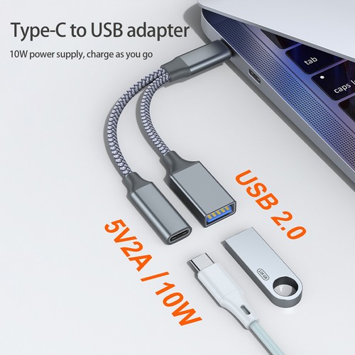 Usb Multi Charger Cable High Speed Charging Type-c Two-in-one Adapter ...