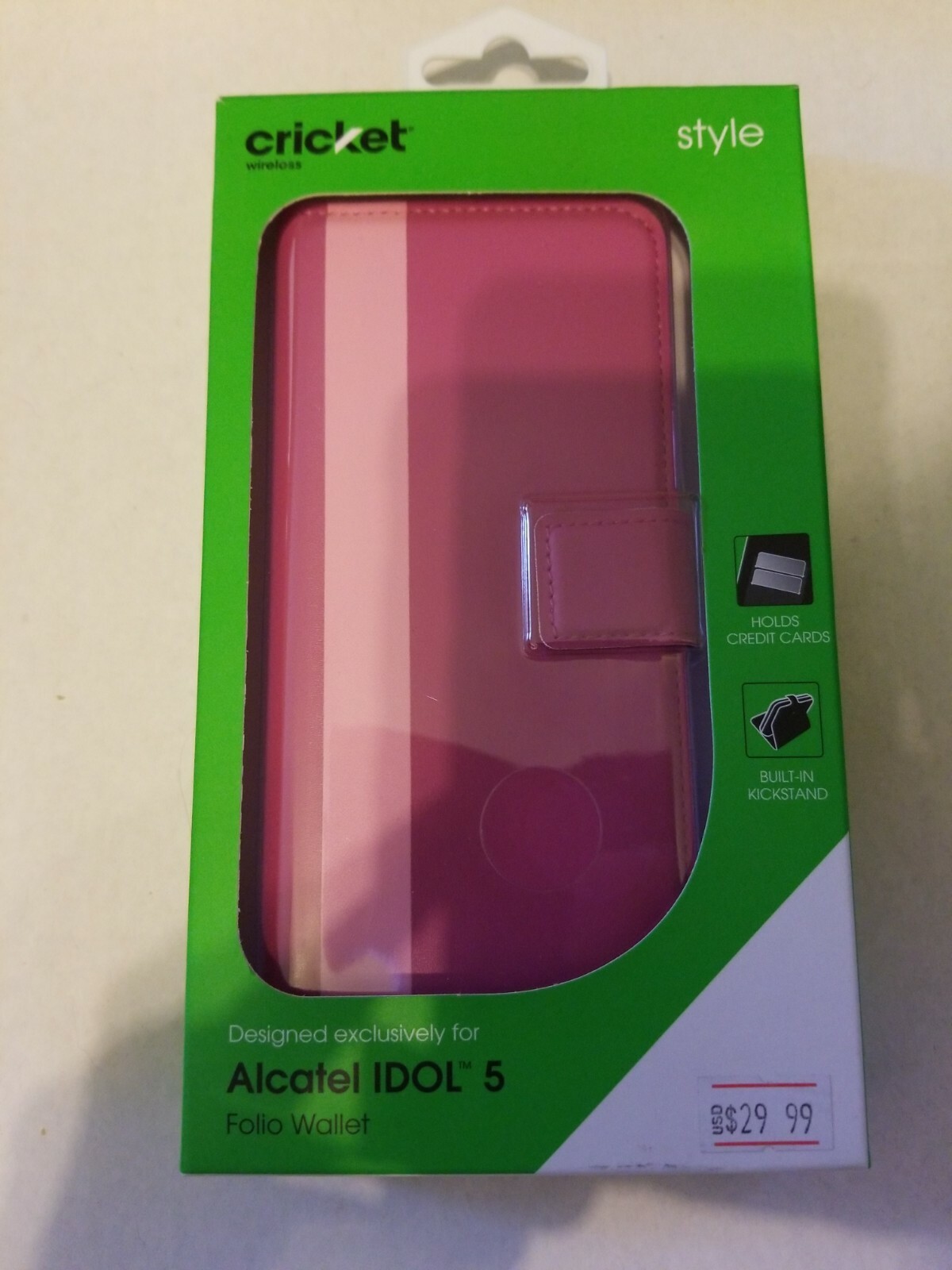 Alcatel IDOL 5 Smartphone Case Cricket Wireless Folio Wallet Cover NIB ...
