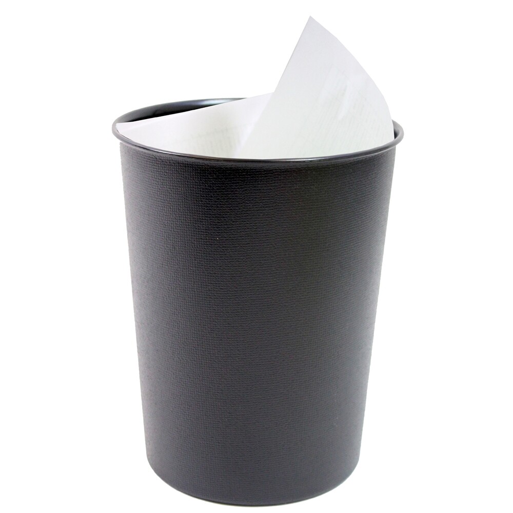 5L Litre Waste Paper Dust Bin Round Plastic Office Bathroom Kitchen ...