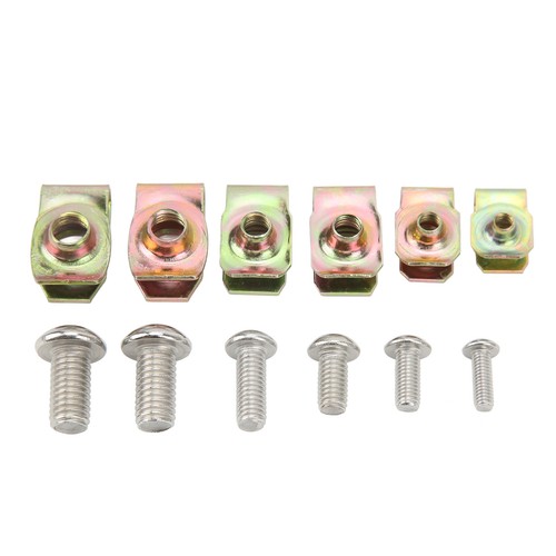 *115pcs U Nut Clip Kit 4 Size M4 M5 M6 M8 Colorful Galvanized Car Clip ...