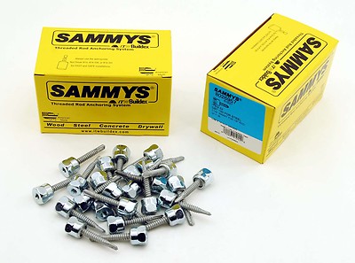 (25) Sammys 1/4-20 x 1-1/2 Threaded Rod Hanger for Steel 8026957 Self ...