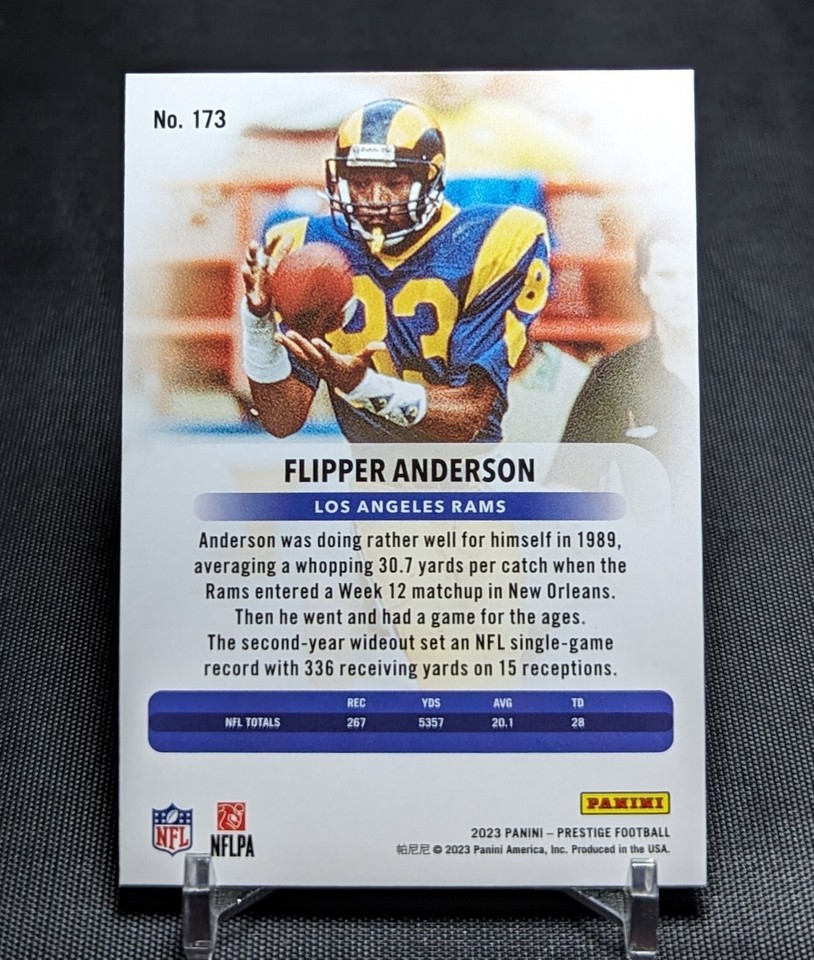 Flipper Anderson 2023 Panini Prestige Football Base Set Card #173 St ...