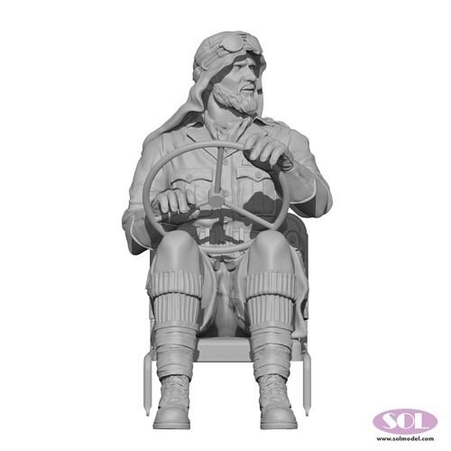 SOL Model 1/35 WWII British SAS 1/4 Ton Patrol Car Raider Figure Model ...