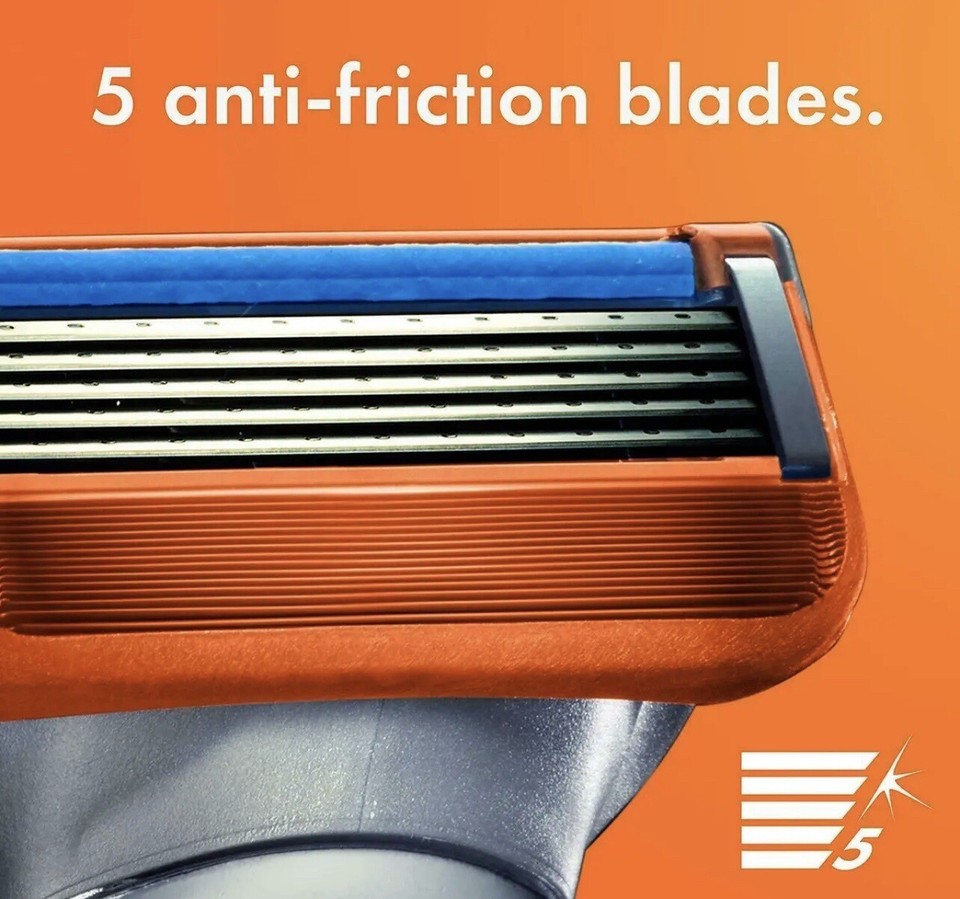 16 Gillette Fusion 5 Men's 5-Blade Razor Cartridges Fits All Fusion5 ...