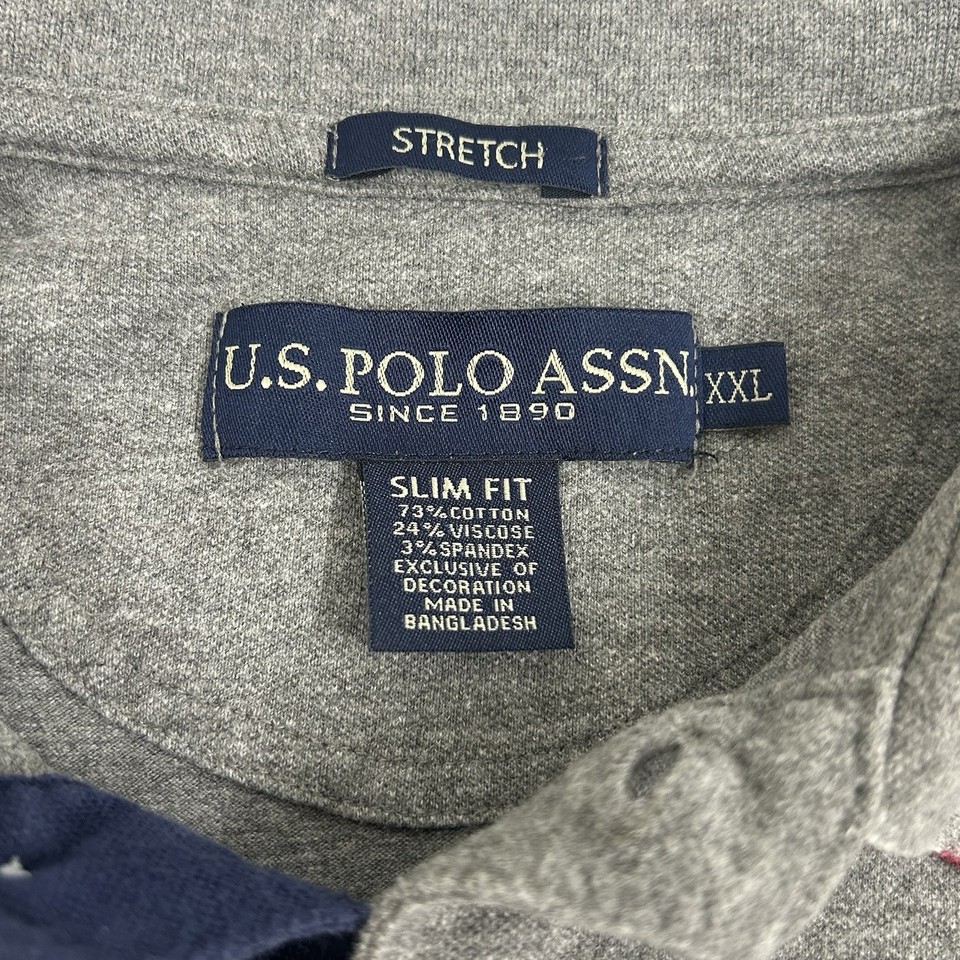 U.S. Polo Assn. - Polos In XXL Gray & Blue. Lot Of 2 | eBay