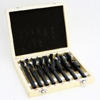 8pc Silver & Demming Jumbo Drill Bit Set Large Heat Treated Industrial ...