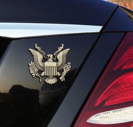 3D Metal Bronze US USA President Eagle Car Trunk Emblem Badge Decal ...