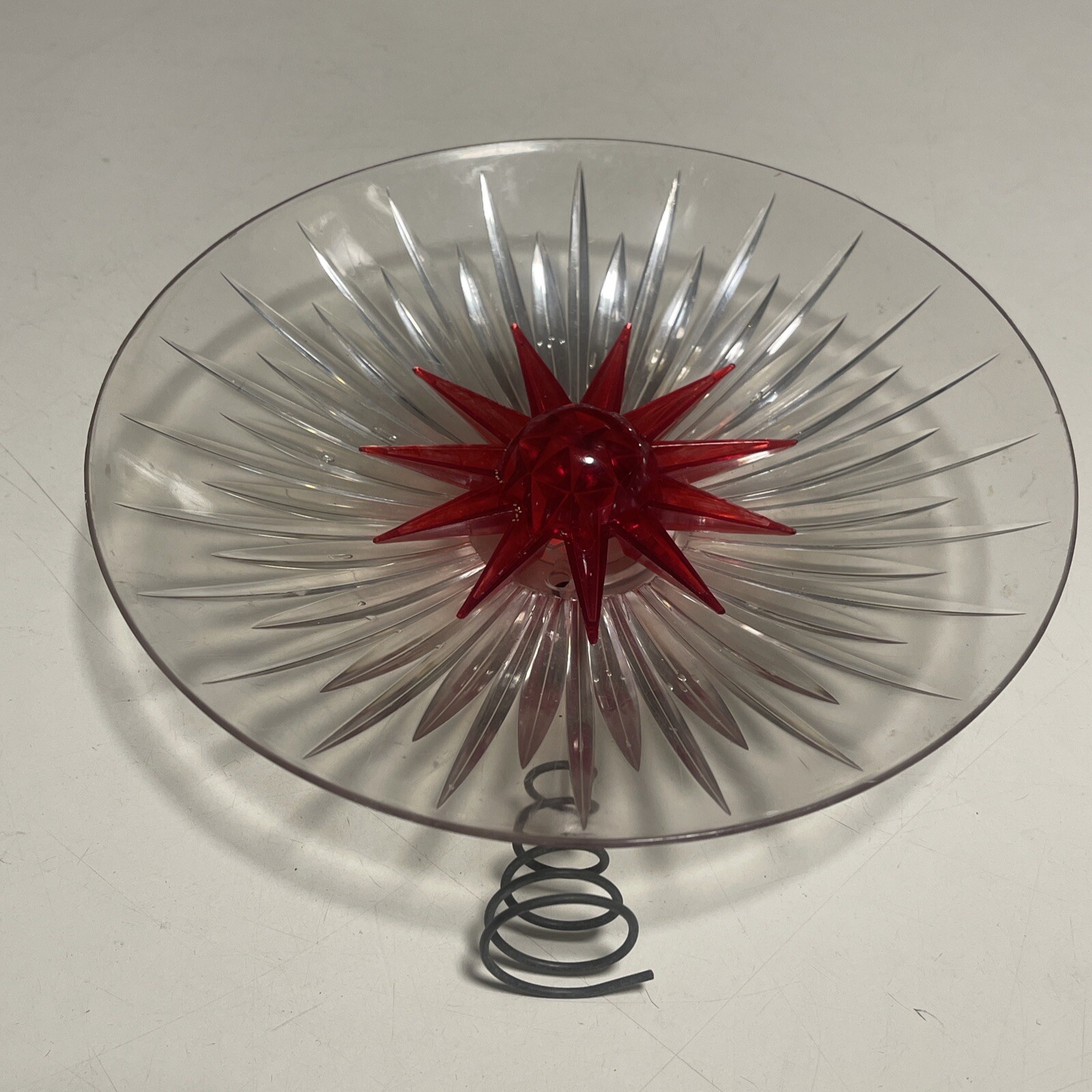 Vintage Atomic Star Tree Topper Plastic Ball with Spikes Working | eBay