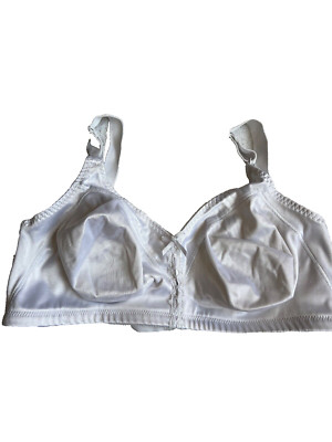 Bali Classic Support White Bra Size 40C WIRELESS #3820 Adjustable ...