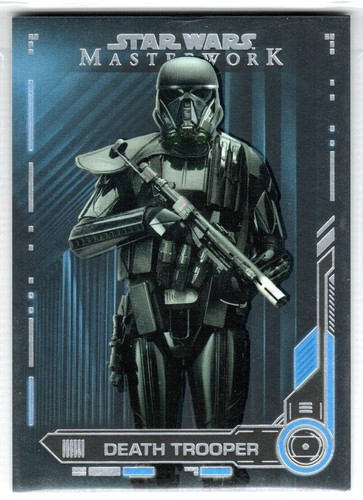 STAR WARS 2019 TOPPS MASTERWORK BLUE PARALLEL BASE #89 DEATH TROOPER | eBay