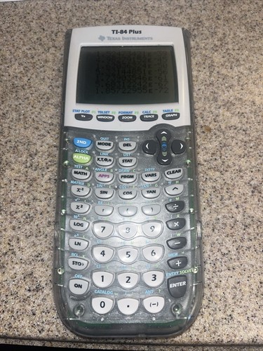 Graphing TI-84 Plus Clear Calculator - Used But Still Works! No Cover ...
