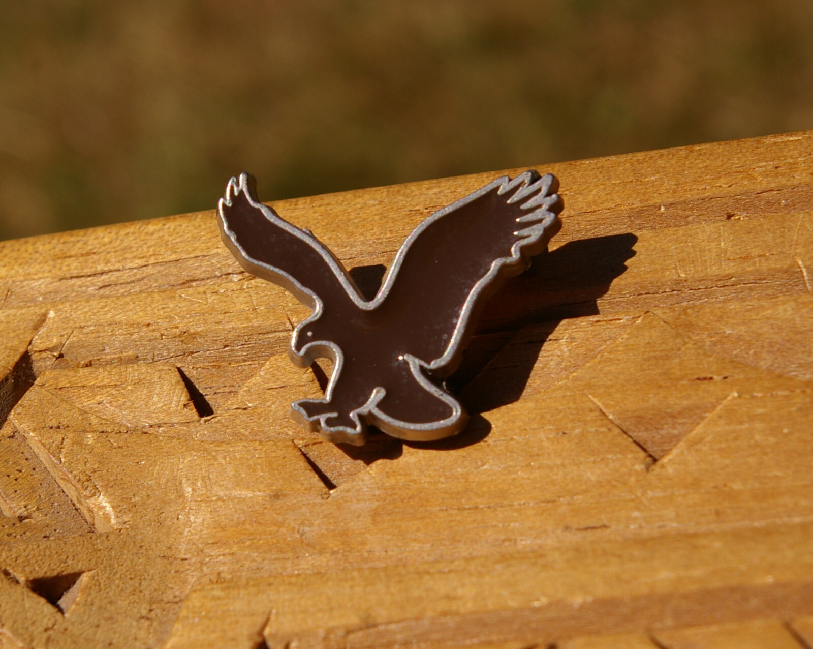 American Eagle Outfitters Clothing Co. Brown 1" Metal & Enamel Lapel ...