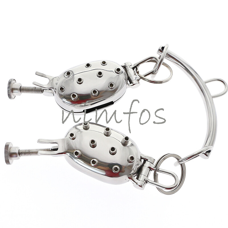 Stainless Steel CBT Male Ball Stretcher Squeezer Testicle Spiked ...