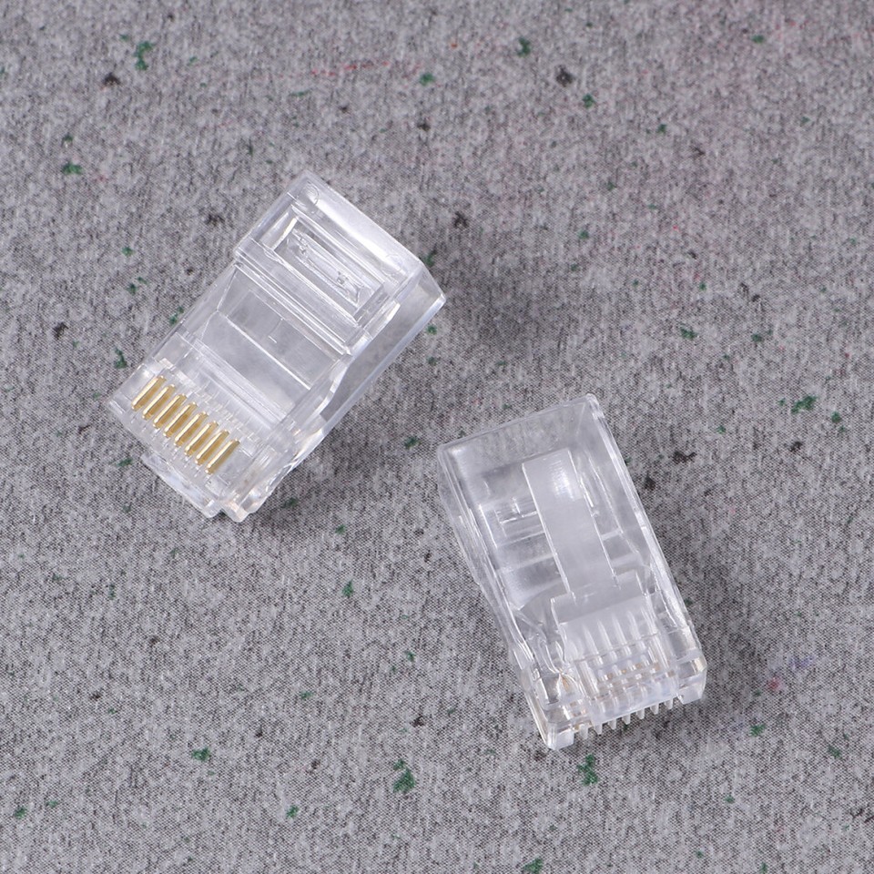 1000 Pcs Cat5e Rj45 Ends Cob Connectors Network Pass Through Plug | eBay