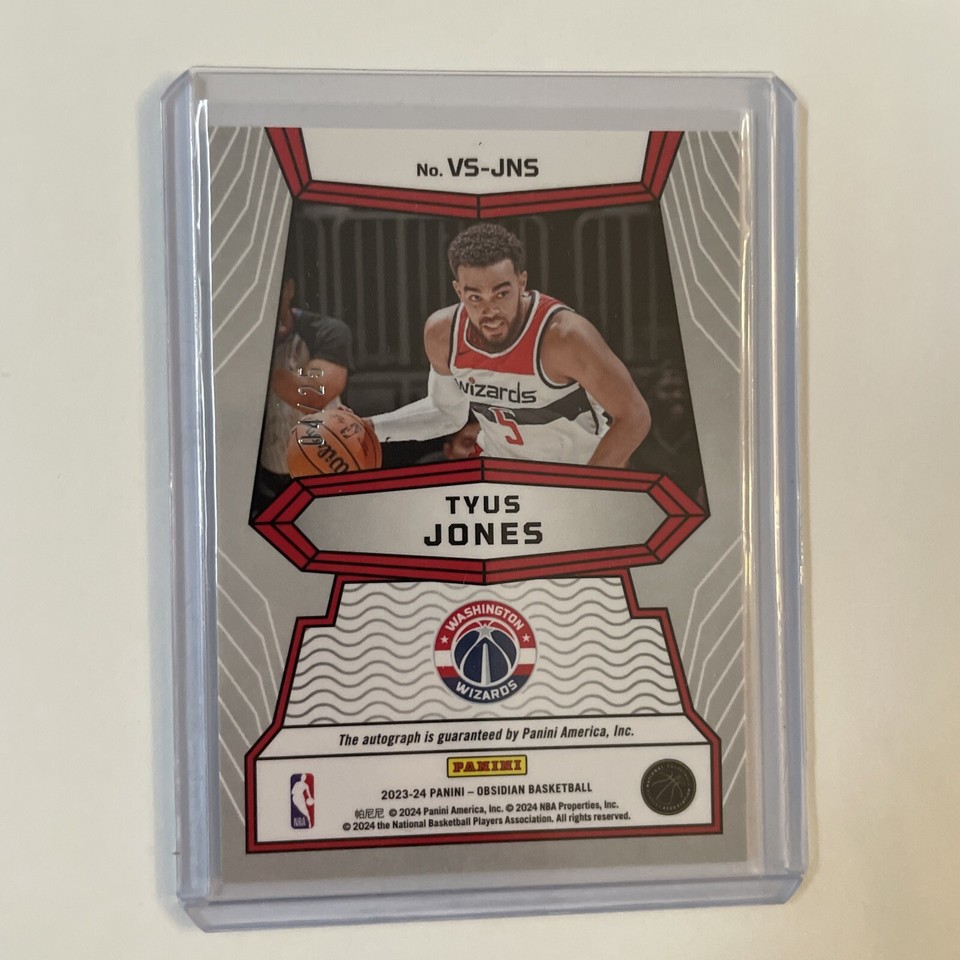 2023-24 Panini Obsidian Tyus Jones Volcanic Electric Etch Green 4/25 | eBay