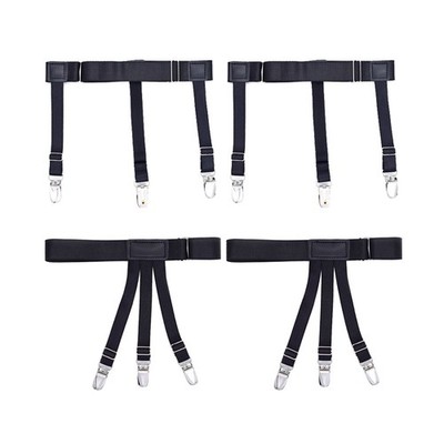 2x Adjustable Shirt Holders with Non-Slip Clamps for Men And Women ...