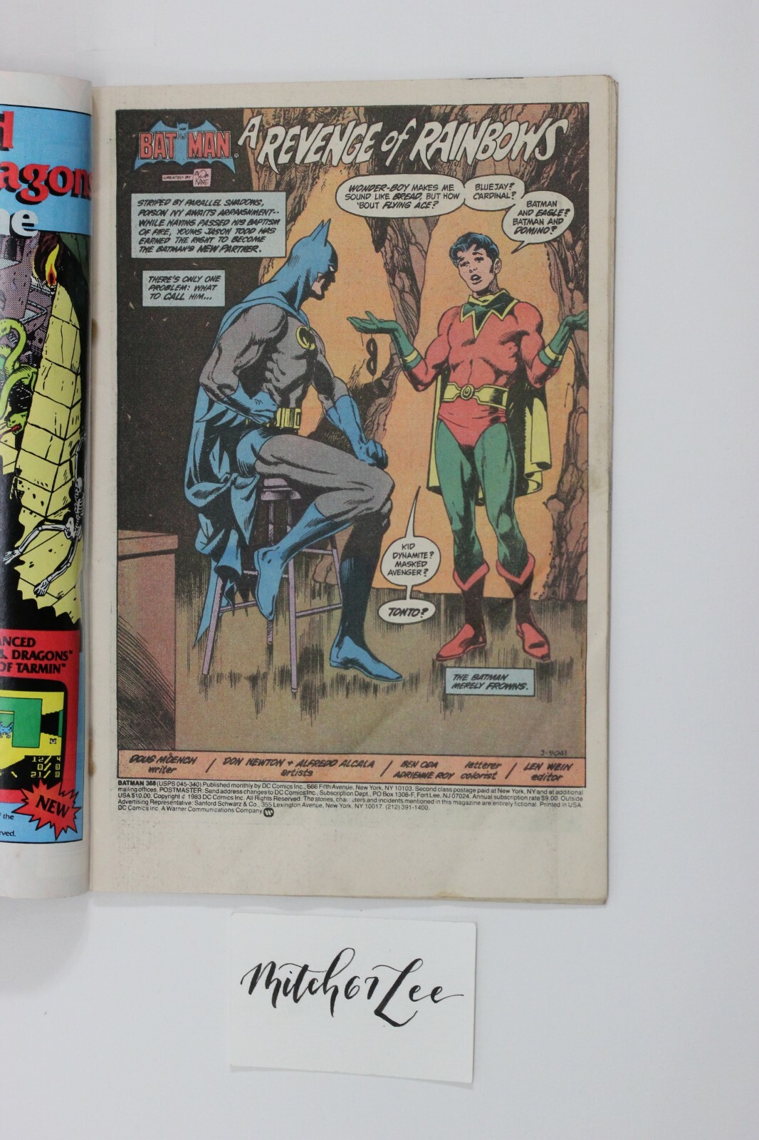 Batman #368 Newsstand Edition 1983 (VG-) - DC Comics - Canadian Price ...