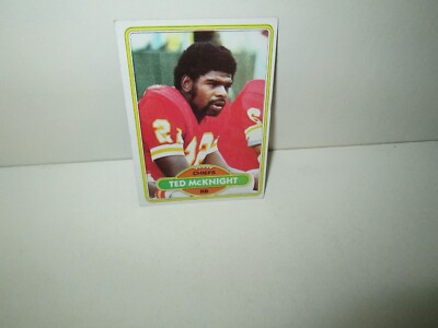 TED MCKNIGHT 1980 football card Topps #193 Rookie Rc KANSAS CITY CHIEFS ...