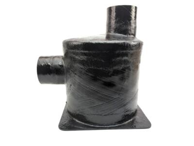 Centek 1500092 Vernalift 6” X 6” Side In / Top Out Marine GRP Exhaust ...