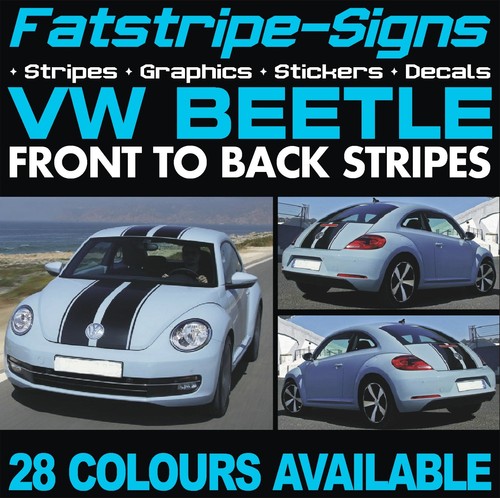 to fit VW BEETLE STRIPES GRAPHICS STICKERS DECALS VOLKSWAGEN V DUB R ...
