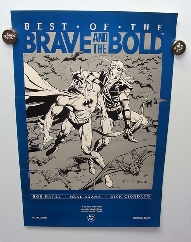 ORIG 1988 DC COMICS - BATMAN - GREEN ARROW - BRAVE AND THE BOLD - PROMO ...