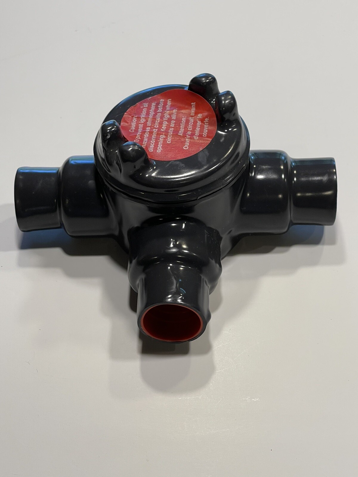 3/4" PLASTI-BOND PRGUAT26 PVC Coated Round Outlet Box w/Alum 2" Cover ...