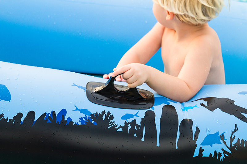 AQUAVUE Voyager - Clear Bottom Inflatable Snorkeling Raft | eBay