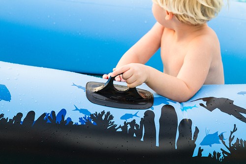 AQUAVUE Voyager - Clear Bottom Inflatable Snorkeling Raft | eBay