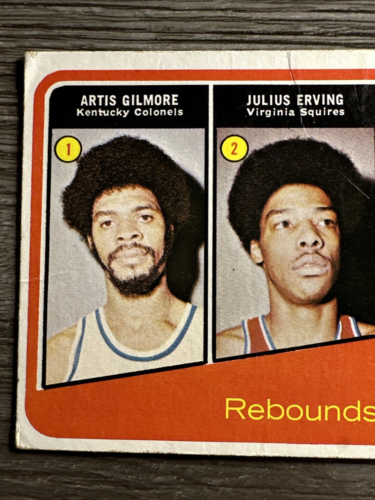 1972-73 Topps #263 Rebound Leaders Julius Erving / Art Gilmore / Mel ...