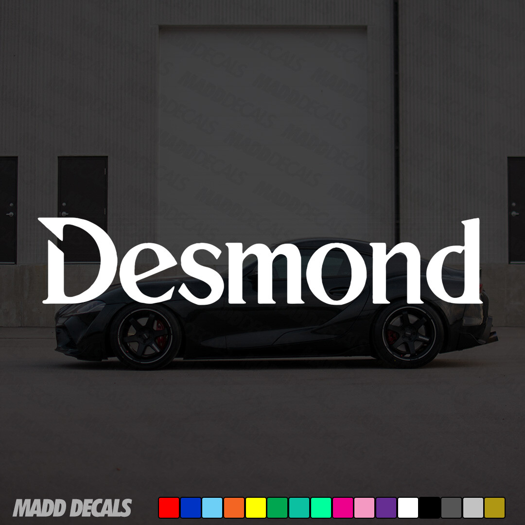 Desmond Wheels Logo Decal Sticker Wheel Spoke Decal | eBay