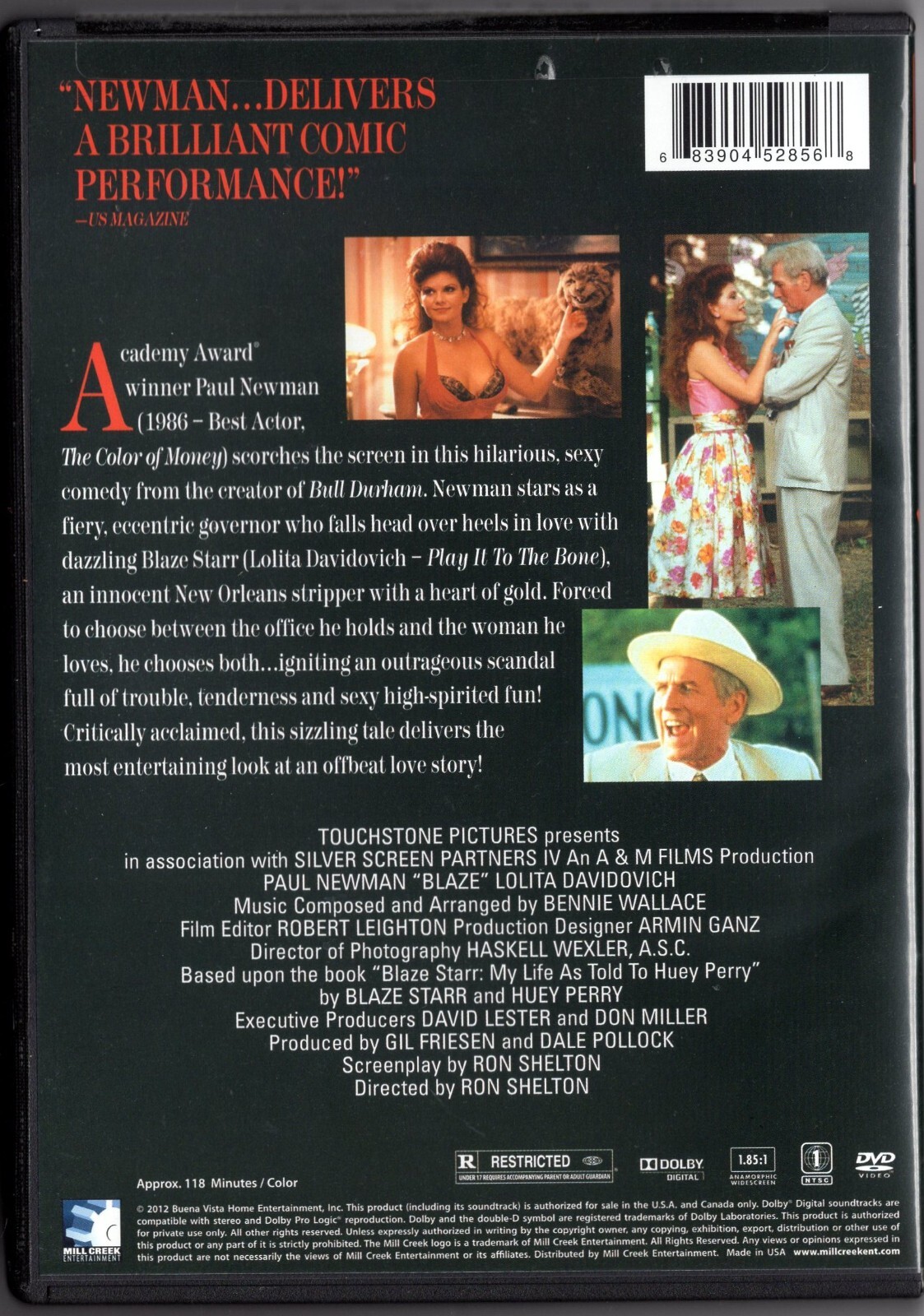 Blaze (DVD, 2004) Lolita Davidovich, Paul Newman Brand New 786936233933 ...