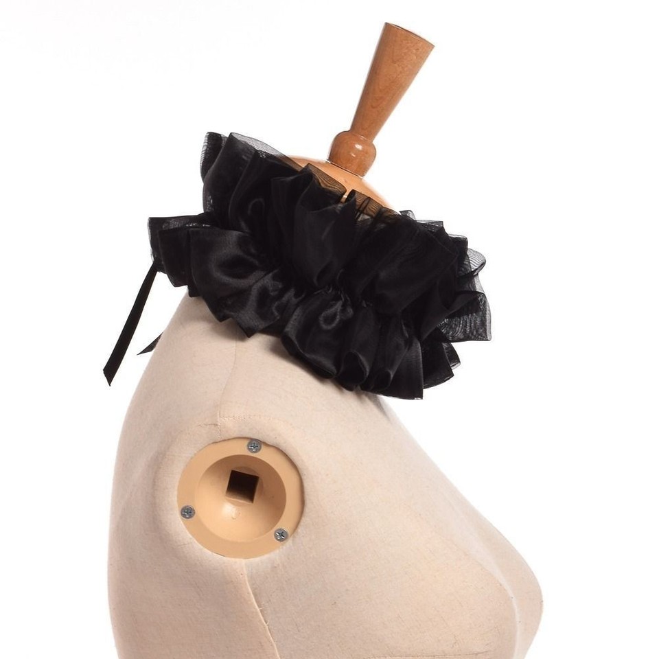 Retro Ruffled Collar Victorian Neck Collar Neck Piece Elizabethan Neck ...