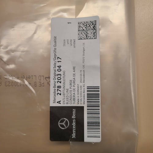 Mercedes SL550 CLS550 GLE63 S550 Turbocharger Intercooler Vent Line ...