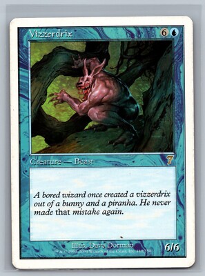 Magic The Gathering 7th Edition Vizzerdrix #110/350 MTG TCG CCG Seventh ...
