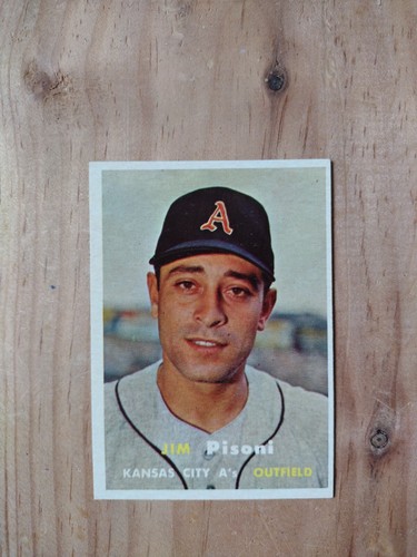 1957 TOPPS #402 JIM PISONI Kansas City A's NM | eBay