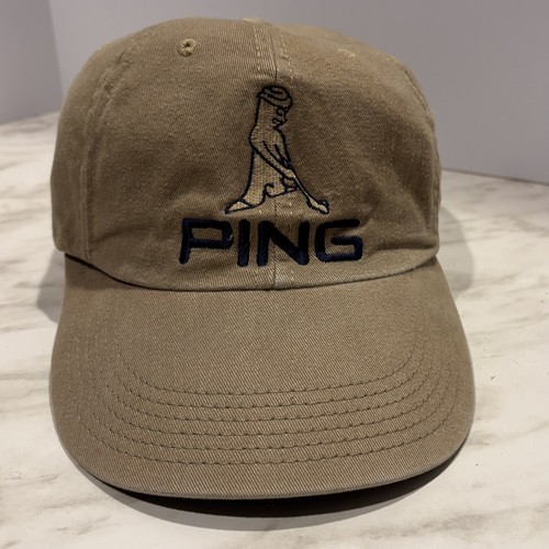 Vintage Ping Golf Hat Adjustable Strapback Mr Ping Logo Made In USA | eBay