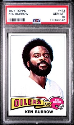 1975 TOPPS #413 KEN BURROW PSA 10 | eBay