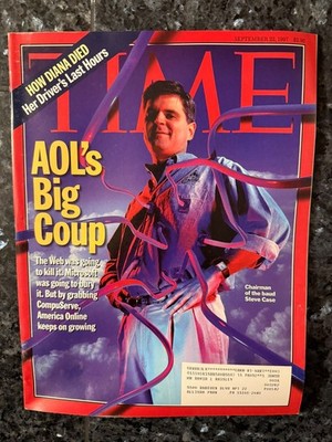 Time Magazine Vintage September 22, 1997 - AOL's Big Coup - Steve Case ...