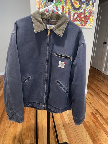 Vintage Rare Detroit Carhartt Jacket Dark Navy PTL Size XL In Mint Condition | eBay