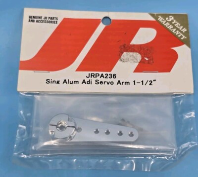 JR JRPA236 1-1/2" Single Aluminum Adjustable Servo Arm RC Part Plane ...